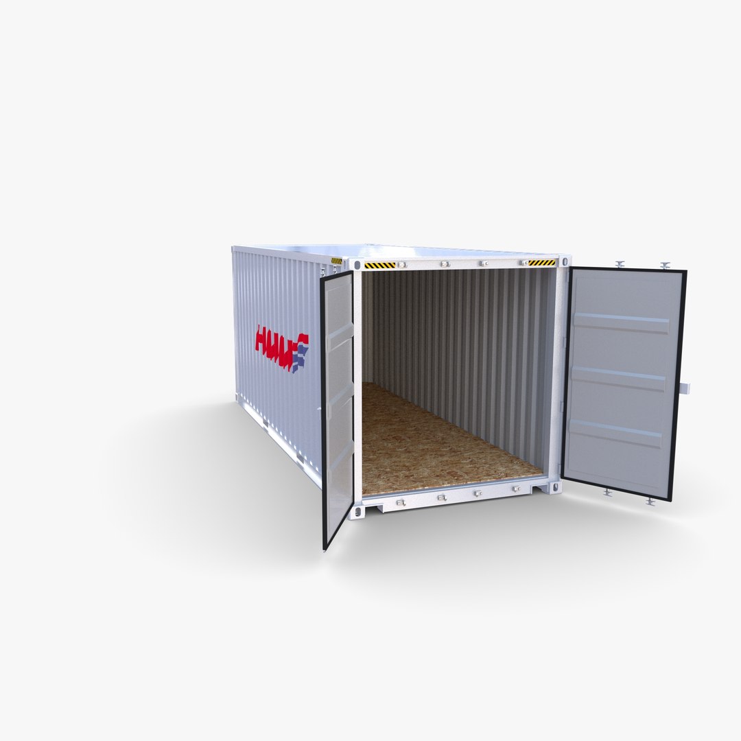 3D Model 20ft Shipping Container HMM V3 - TurboSquid 1772664