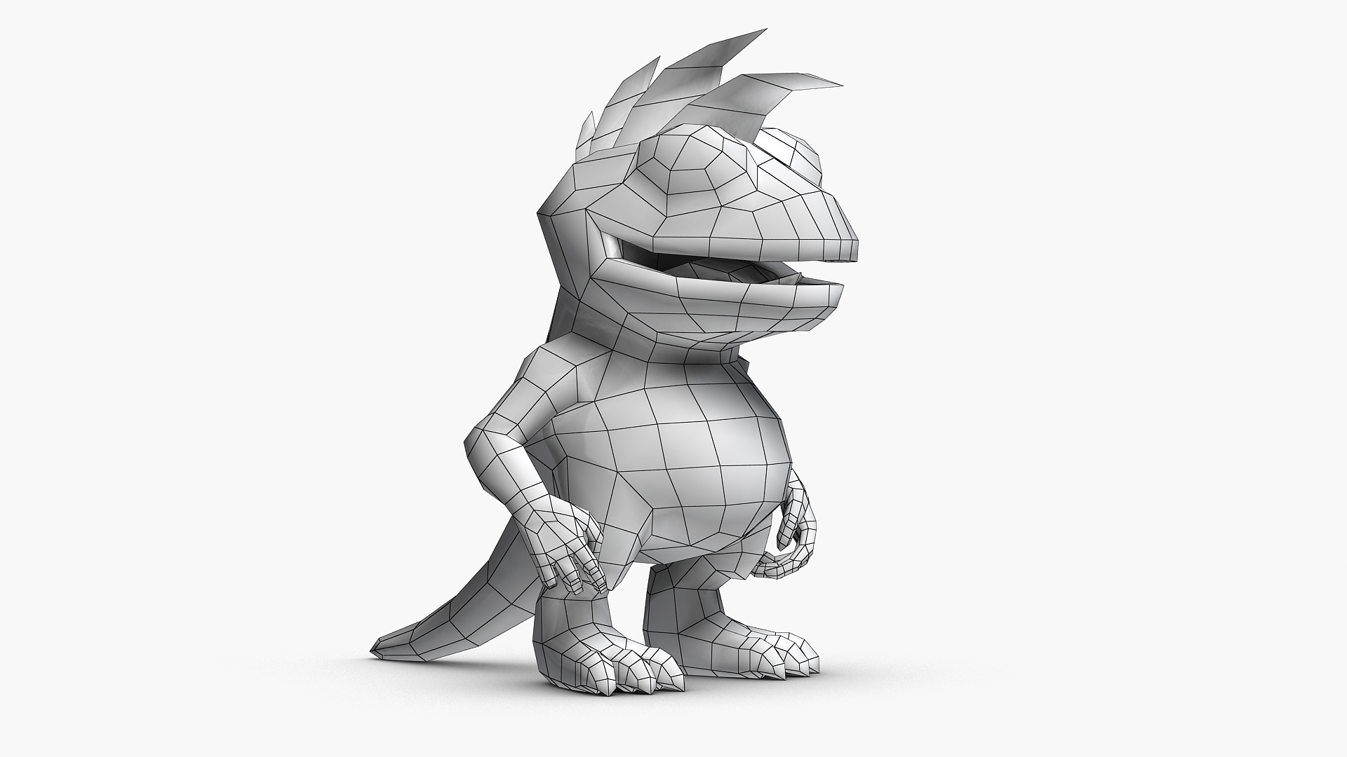 3d model dragon character rigged