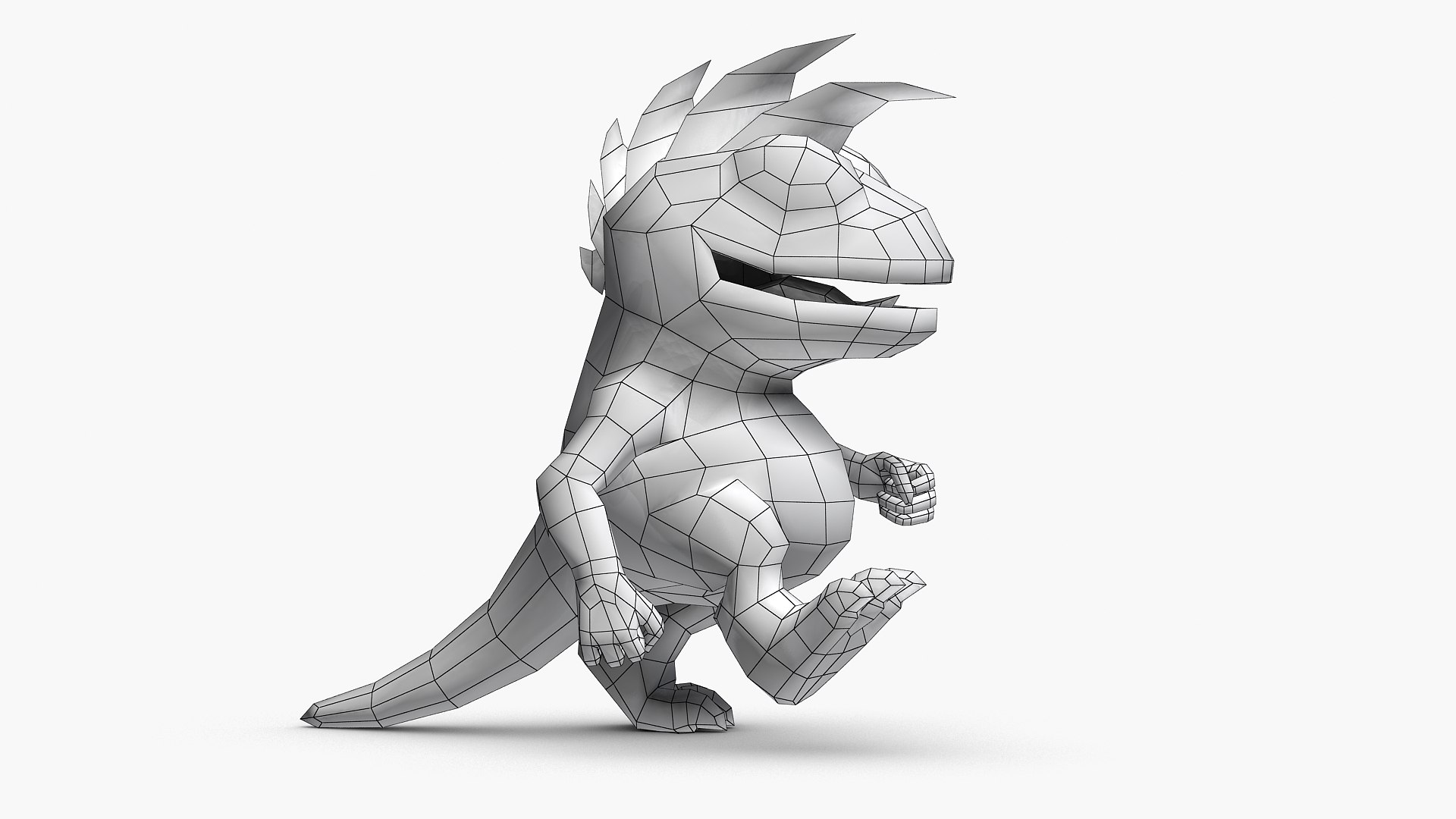 3d model dragon character rigged