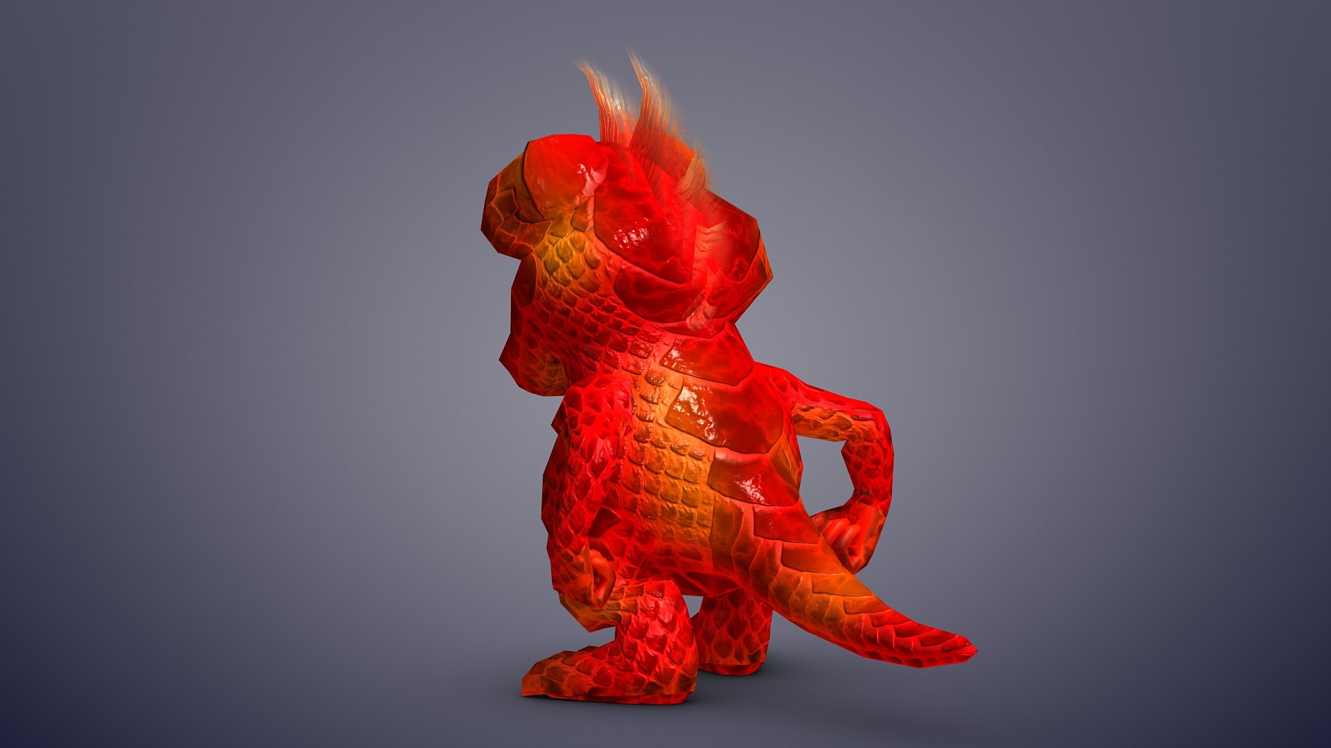 3d model dragon character rigged