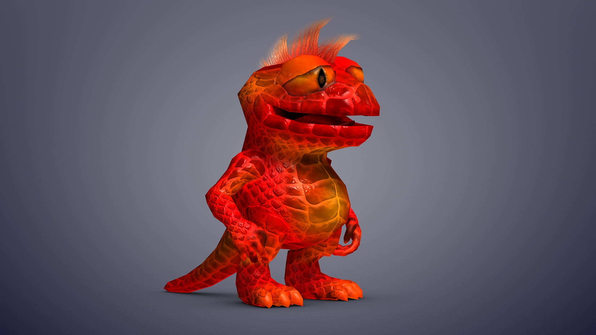 3d model dragon character rigged
