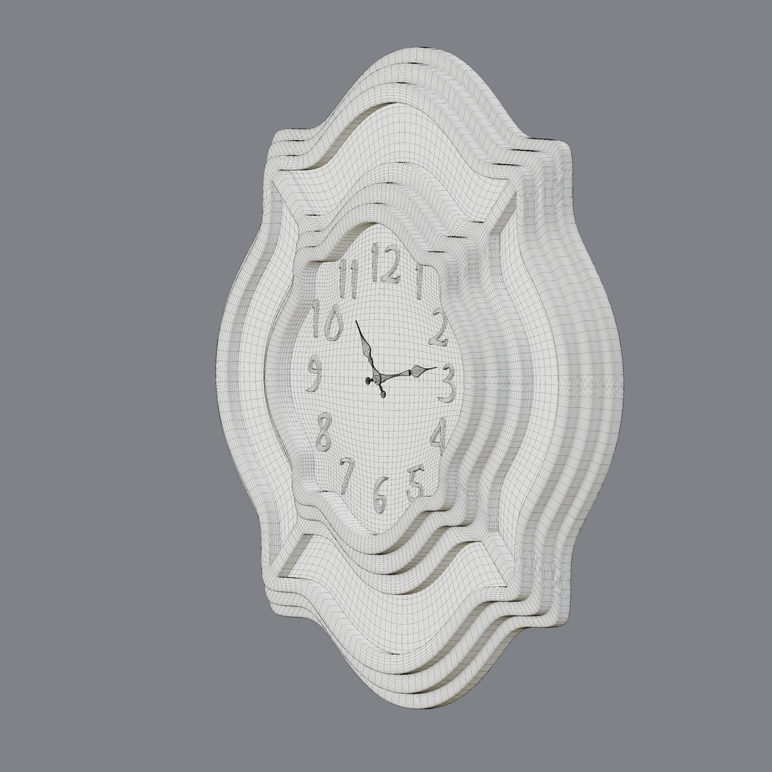 Clock Plastic Time 3D - TurboSquid 1571736