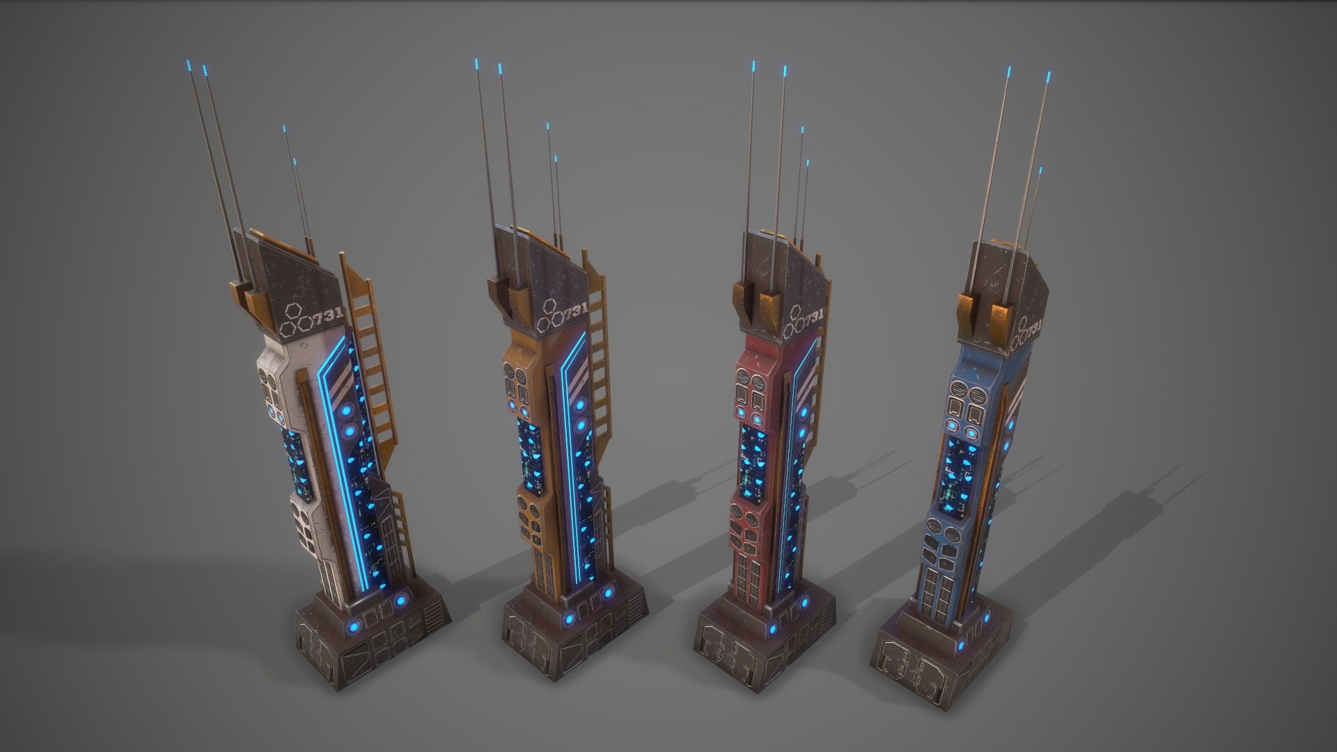 Sci-fi Building Model - TurboSquid 1656710