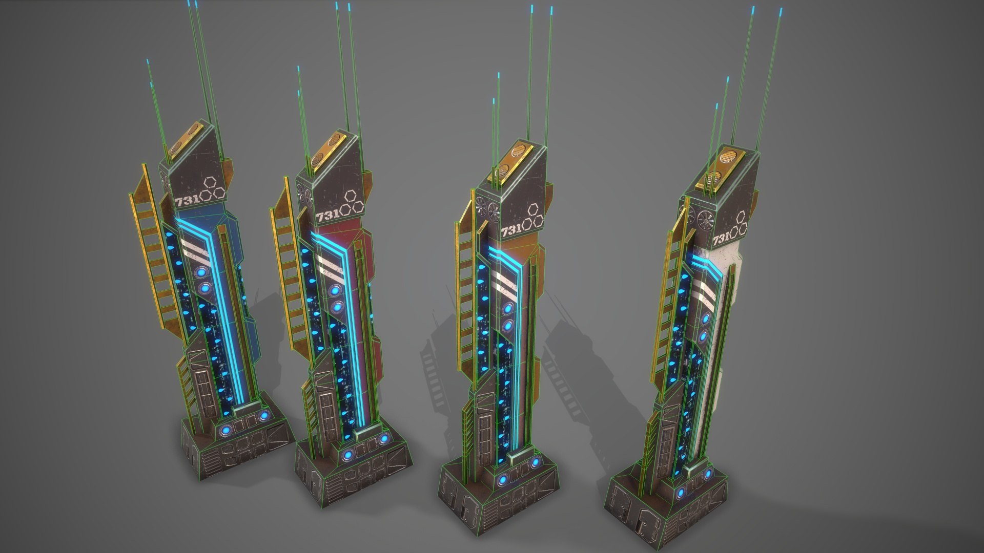 Sci-fi Building Model - TurboSquid 1656710