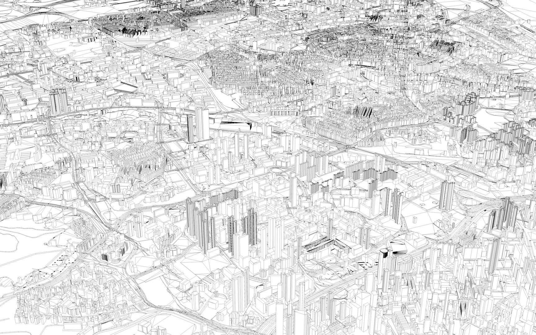 3D Town Structure Cityscape Model - TurboSquid 1698103