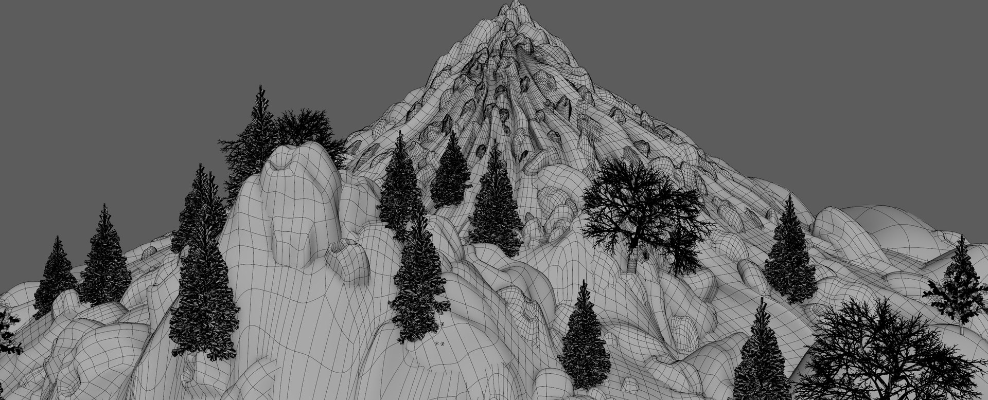 Mountain Landscape Terrain 3D Model - TurboSquid 1359964