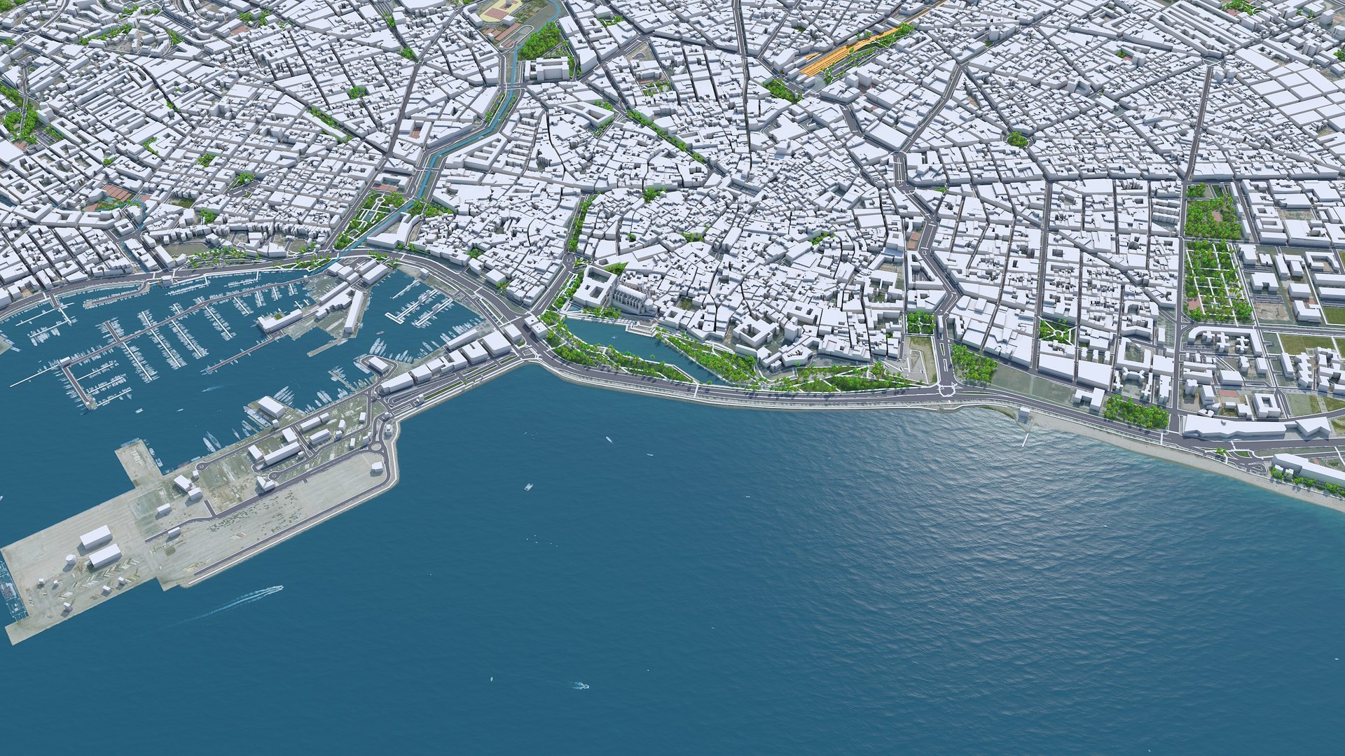 3D Model Palma Downtown Spain - TurboSquid 1989490