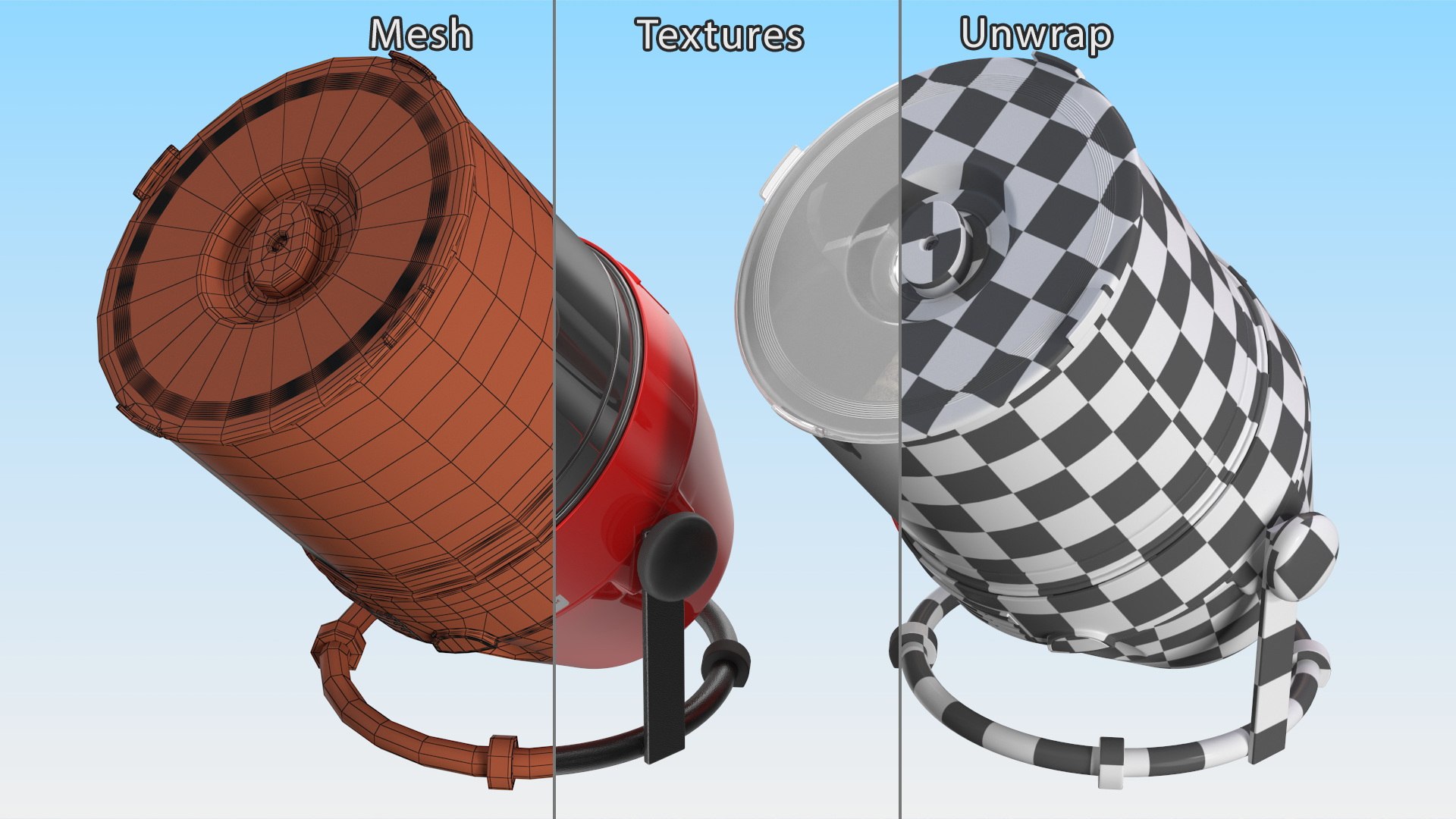Countertop Chocolate Melanger Premier Red 3D Model - TurboSquid 2222851