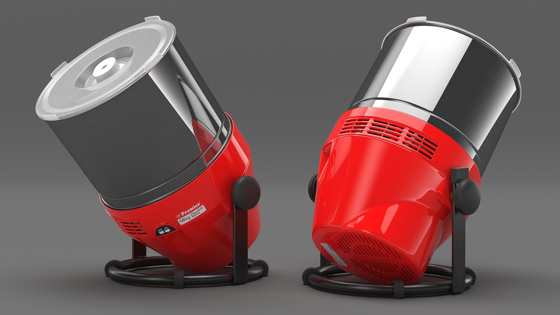Countertop Chocolate Melanger Premier Red 3D Model - TurboSquid 2222851