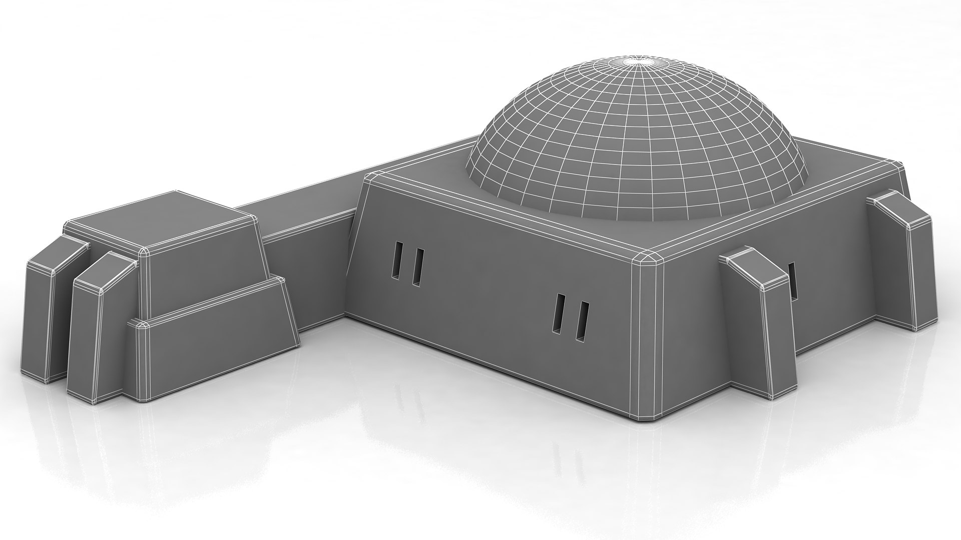 Mos eisley architecture sci-fi building 3D model - TurboSquid 1643090