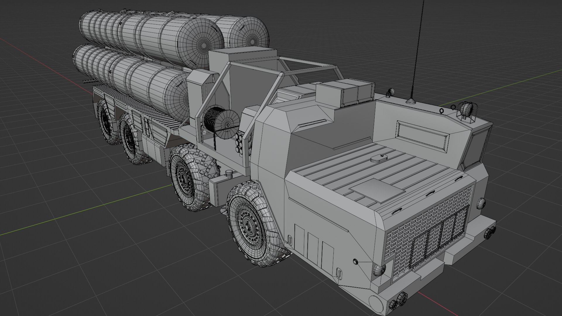 3D Model S300 Missile Launcher - TurboSquid 2411815