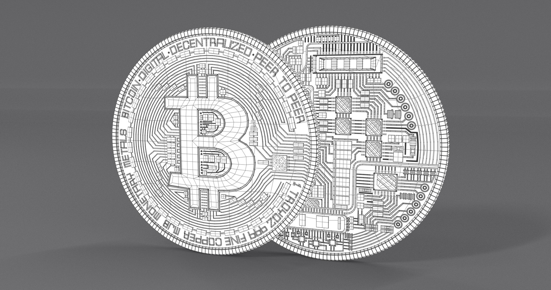 3D Bitcoin Coin Bit - TurboSquid 1690000