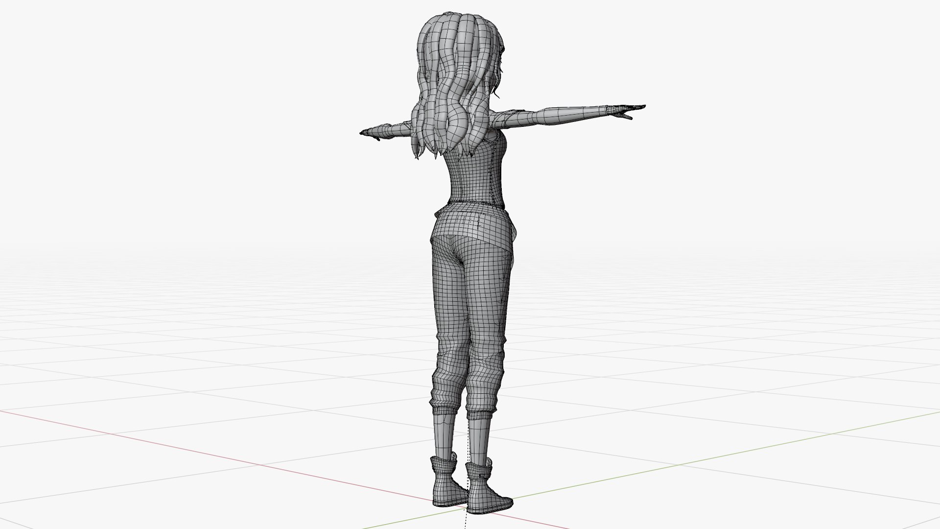 3d Model Character Girl Turbosquid 2070578