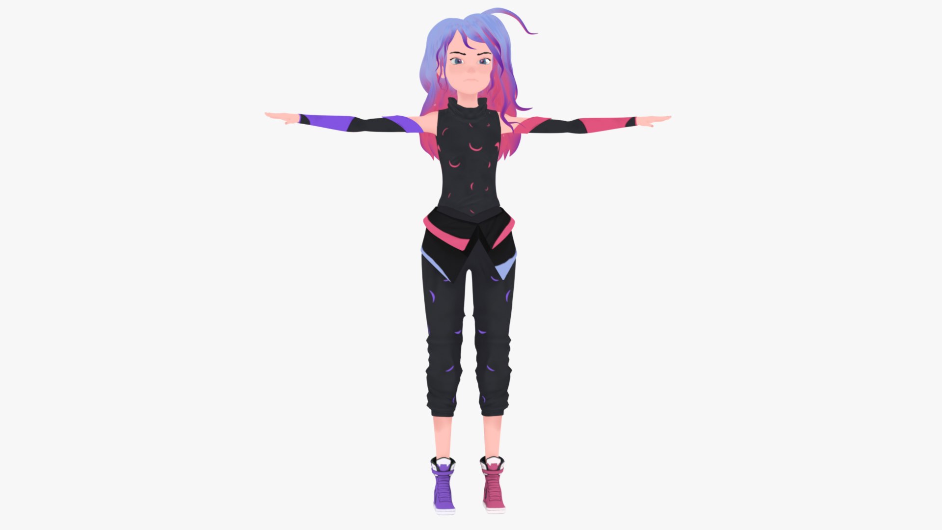 3d Model Character Girl Turbosquid 2070578