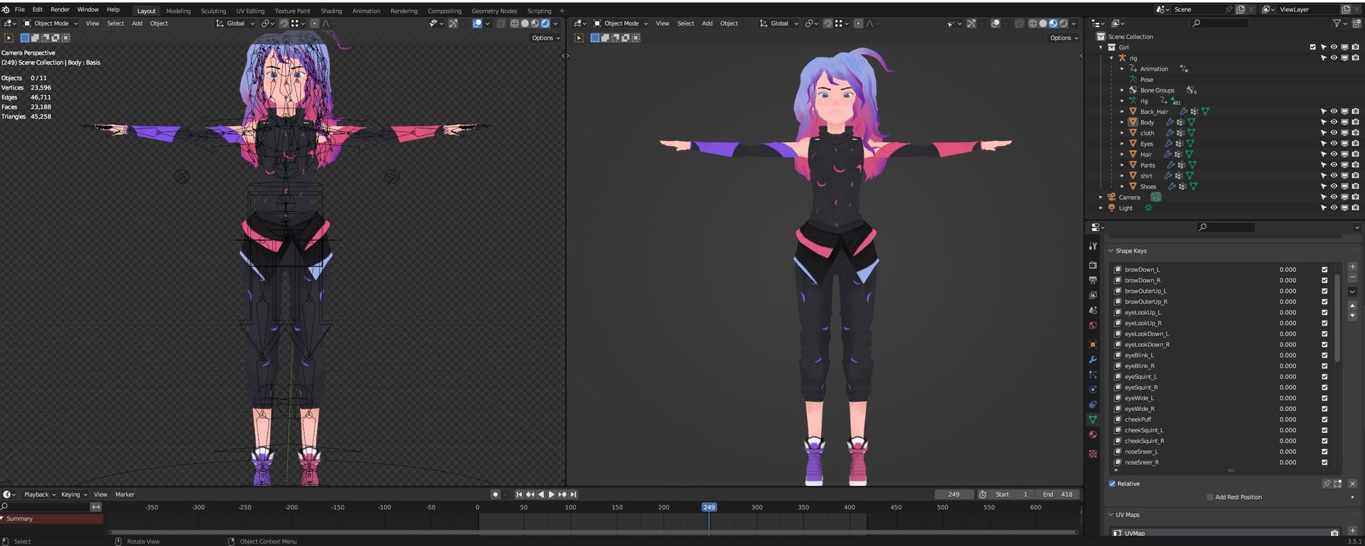 3D Model Character Girl - TurboSquid 2070578