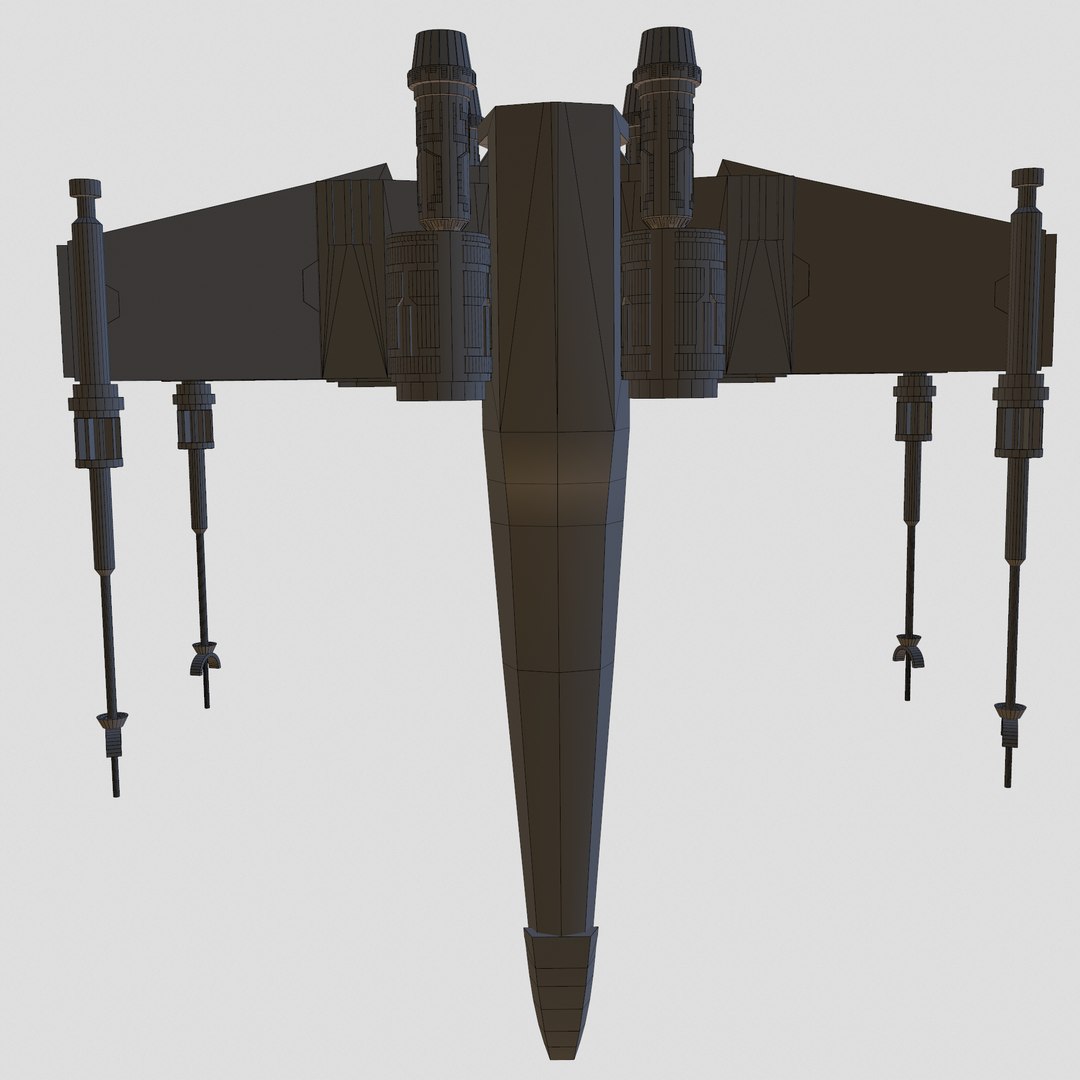 X-wing Fighter Space 3D Model - TurboSquid 1250361