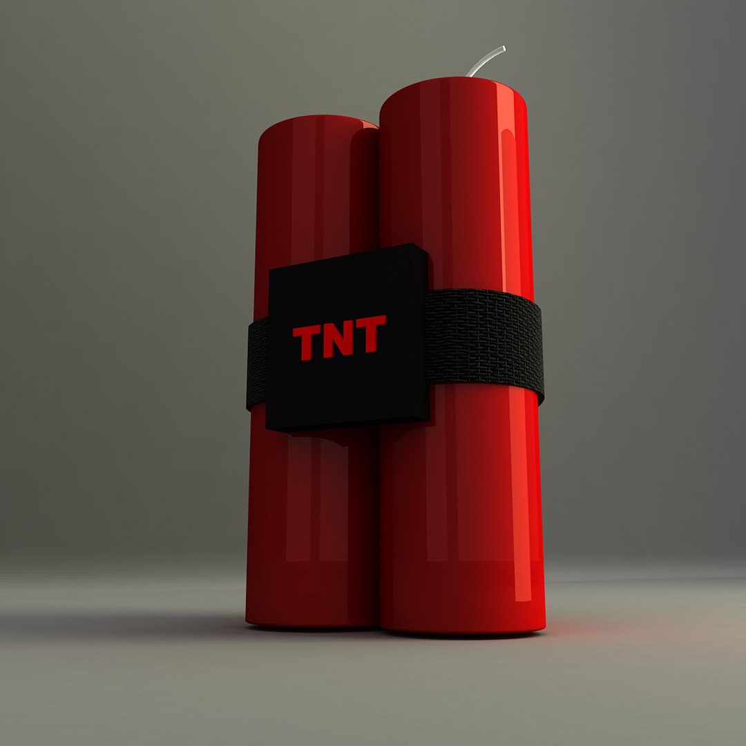 3d model candle tnt