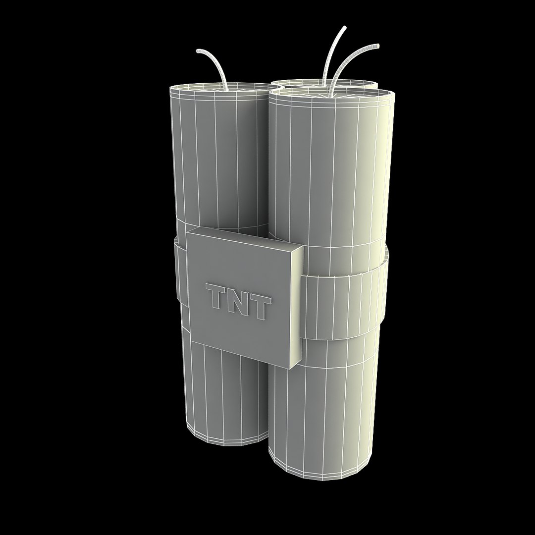 3d model candle tnt