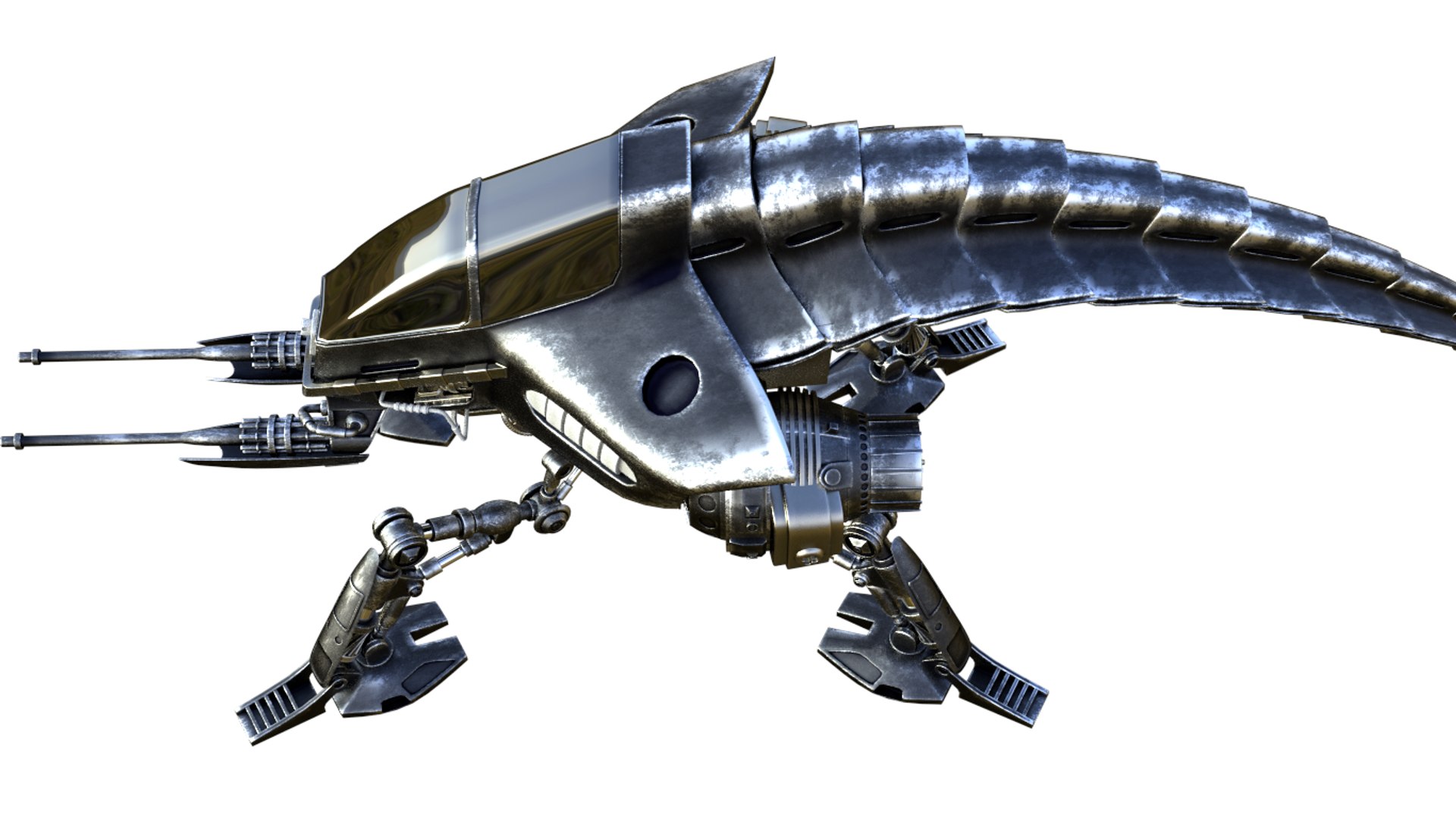 Gunbot scifi robot 3D model - TurboSquid 1205653