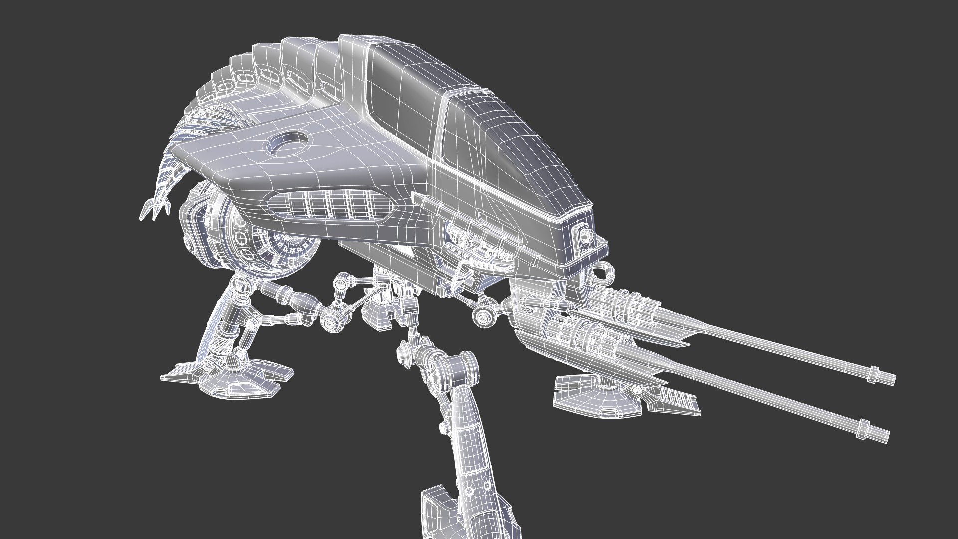 Gunbot scifi robot 3D model - TurboSquid 1205653