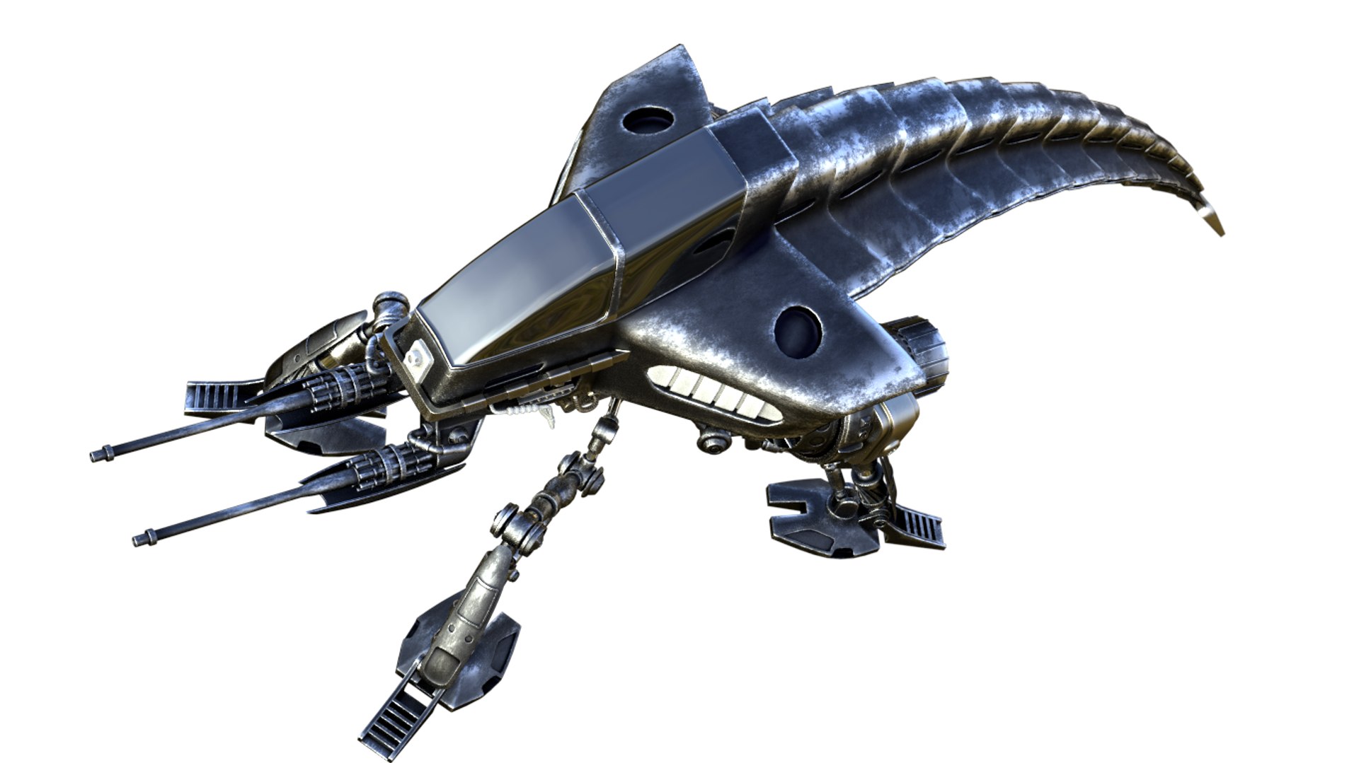 Gunbot scifi robot 3D model - TurboSquid 1205653