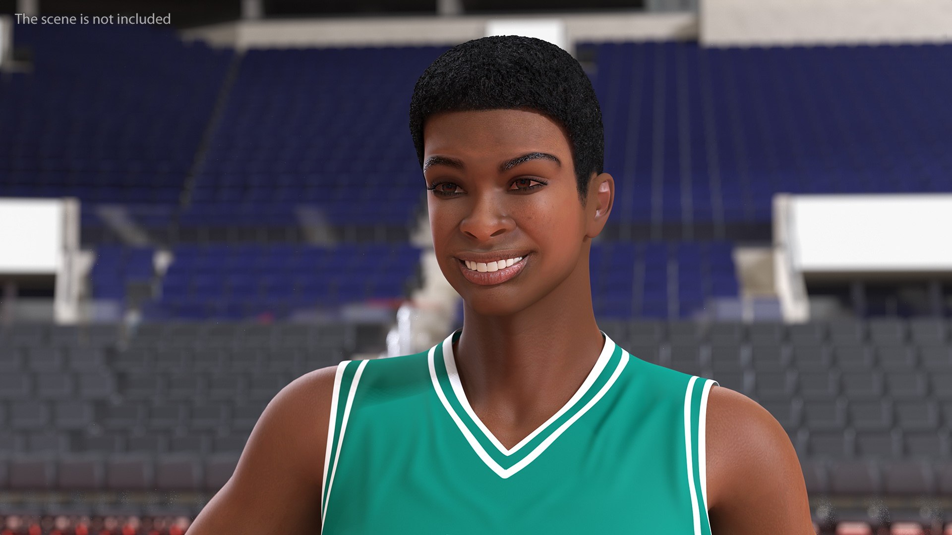 3D Light Skin Teenager Basketball Player Standing Pose - TurboSquid 1764476