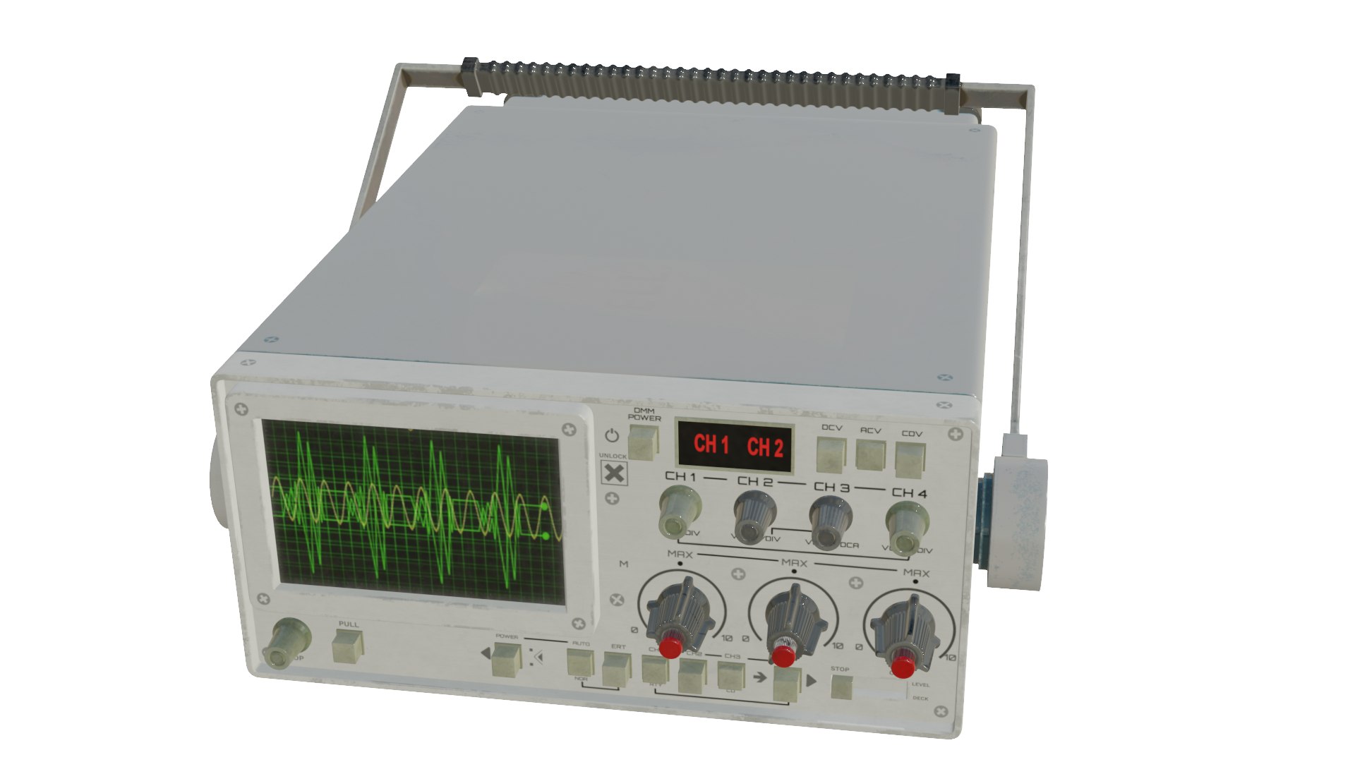 Tektronix 306 Dmm Oscilloscope 3D Model - TurboSquid 2128383