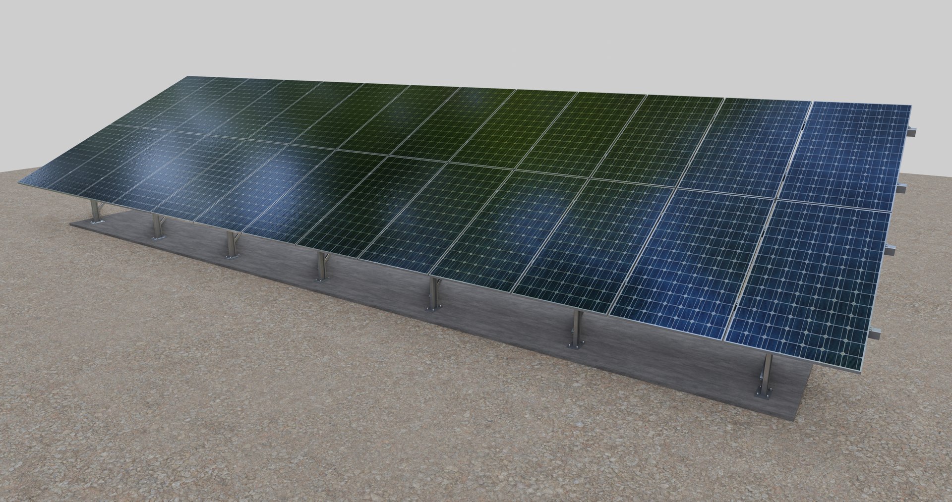 3D Solar Panel Steel Construction Type 7 - TurboSquid 2062095