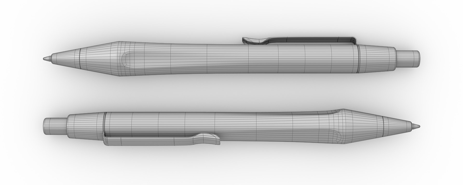 3d Model Of Classic Ballpoint Ink Pen