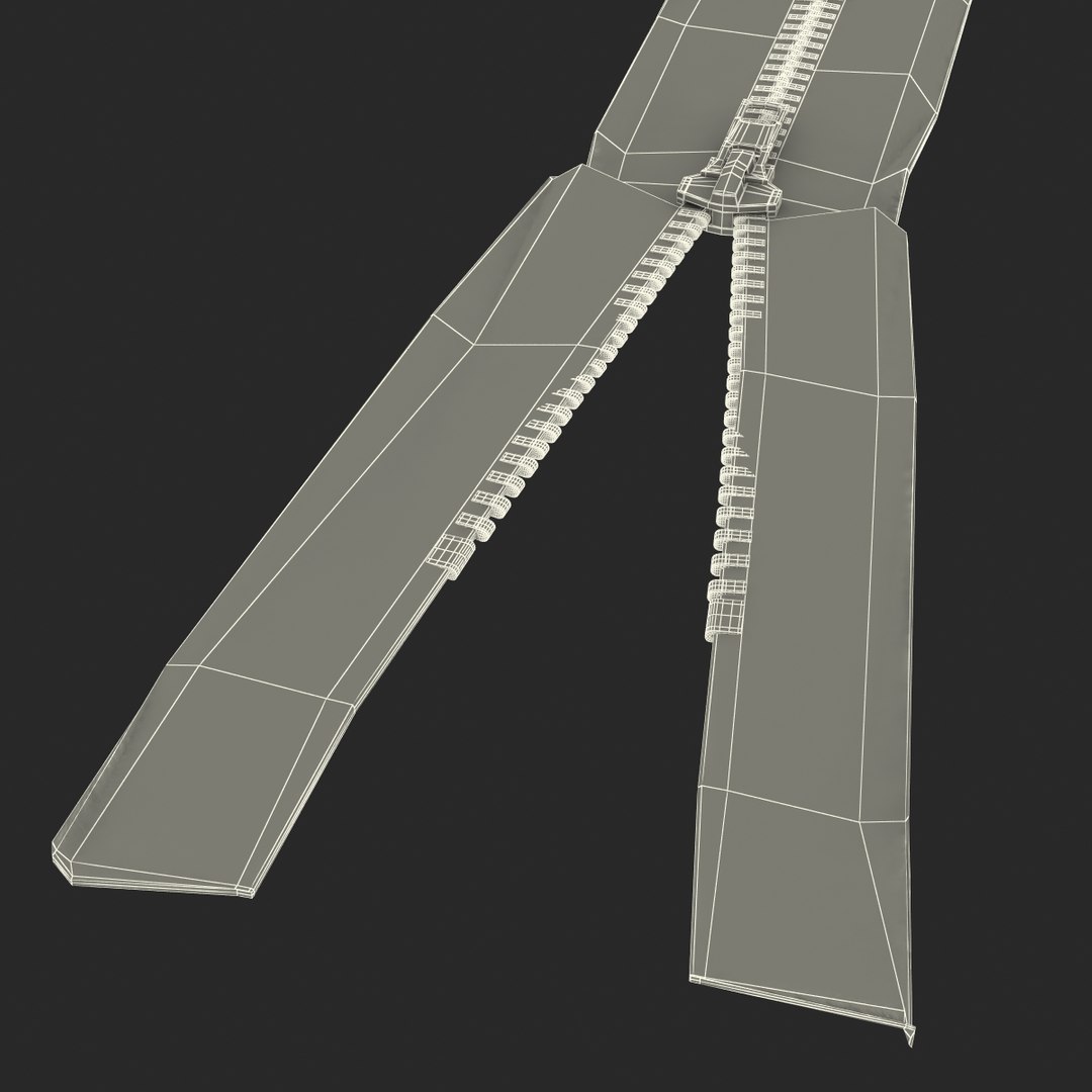 zipper modeled open max