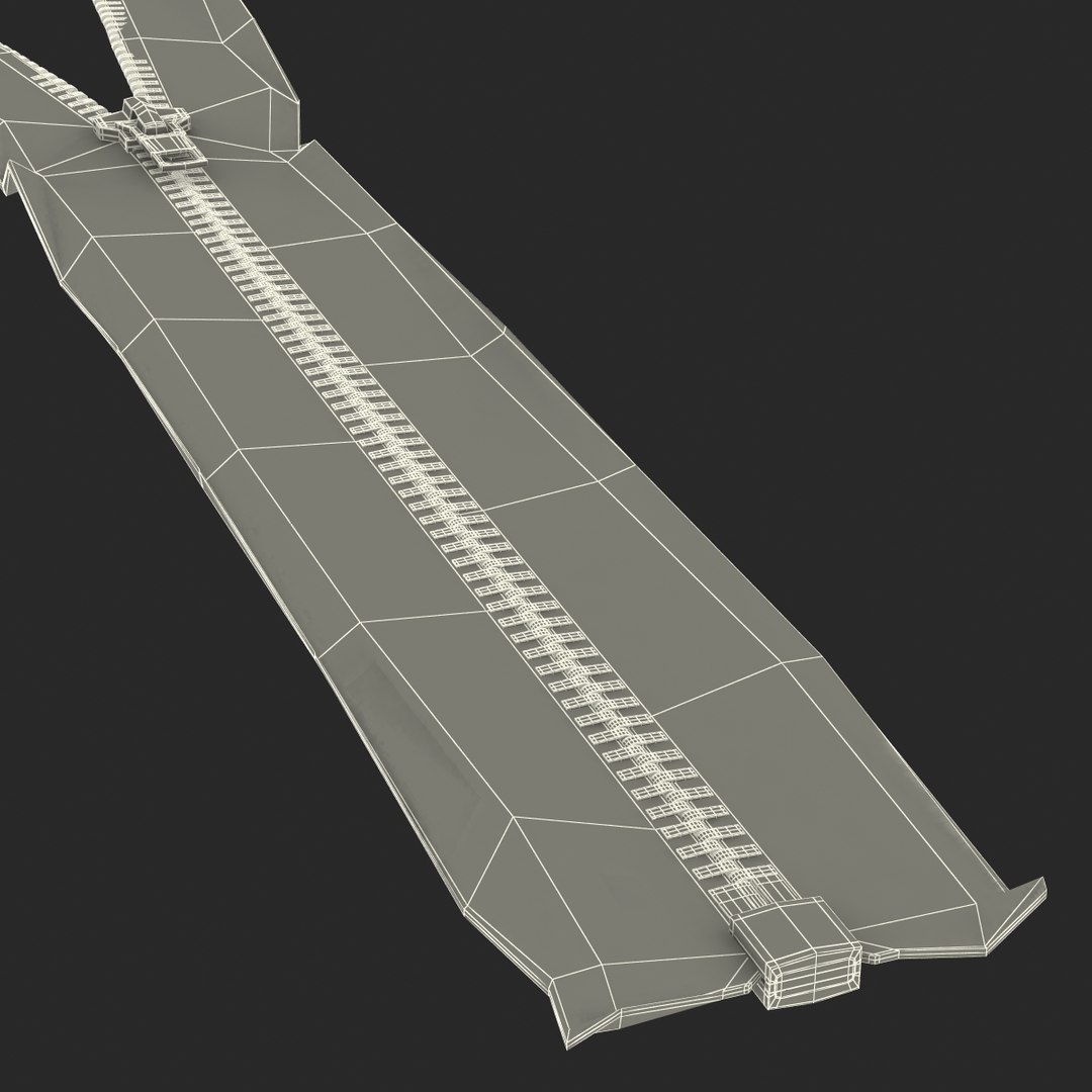 zipper modeled open max