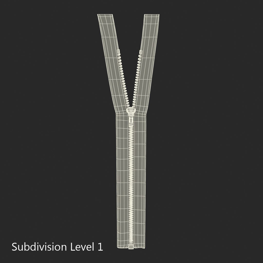 zipper modeled open max