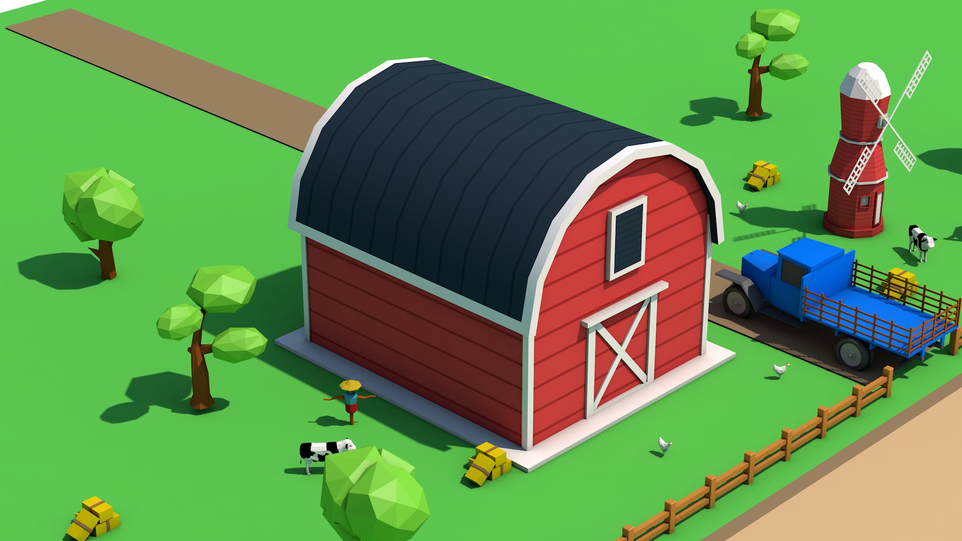 3D Farm Barn Model - TurboSquid 1469786