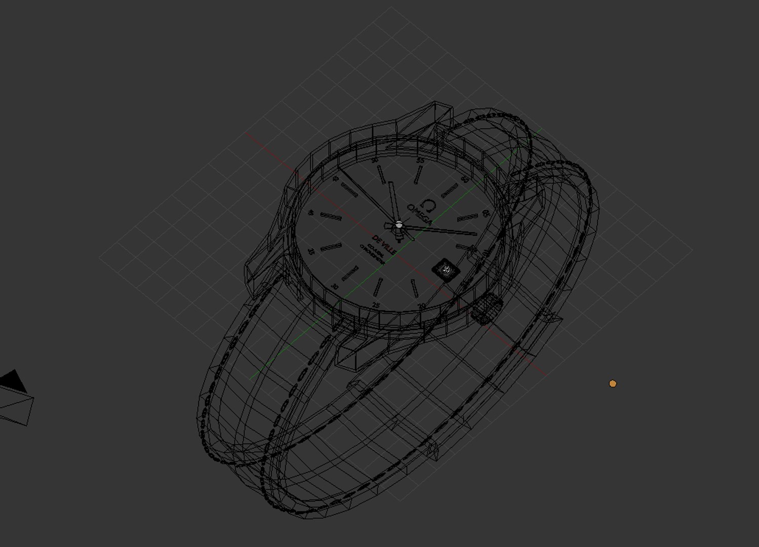 Branded Watch Clock 3d Model
