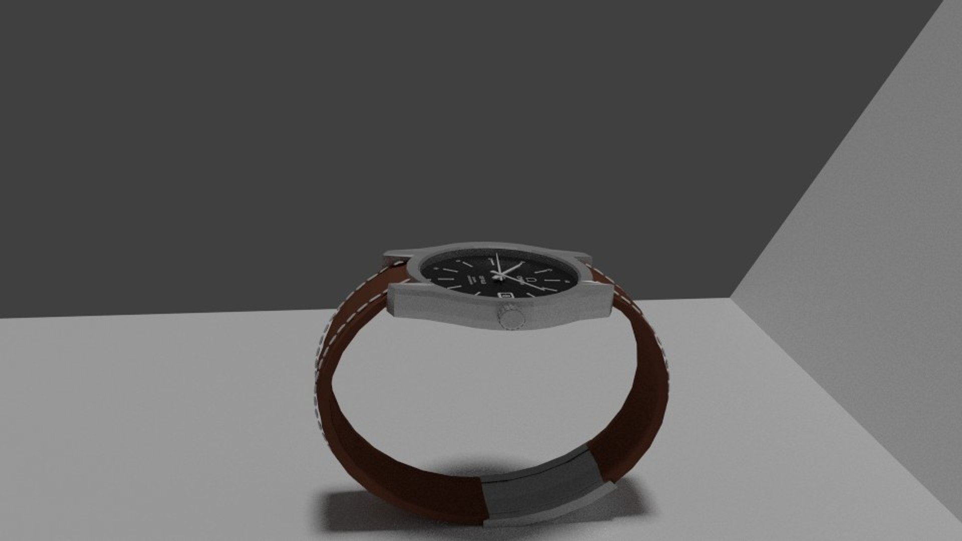 Branded Watch Clock 3d Model