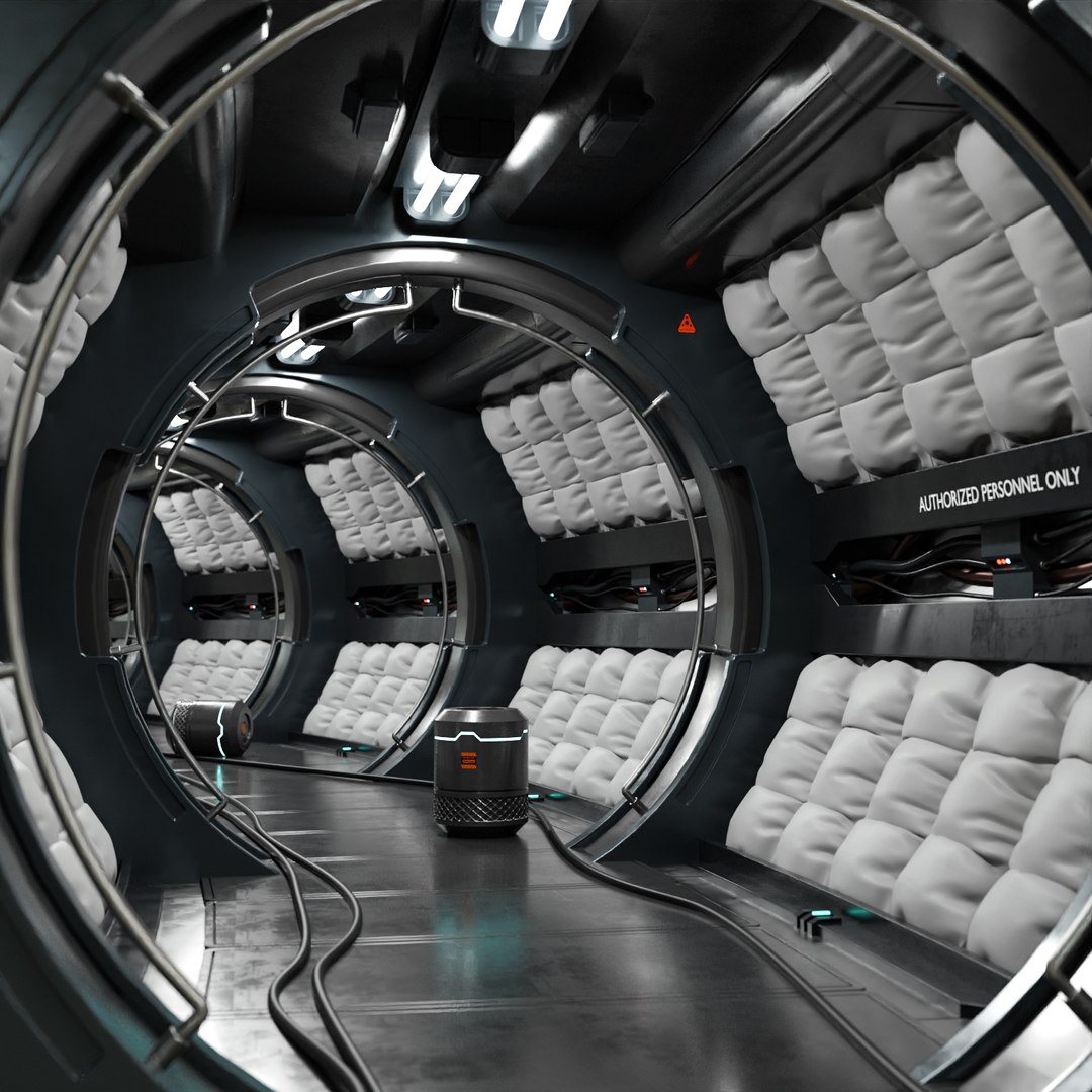 3D Model Space Craft Corridor - TurboSquid 1993426