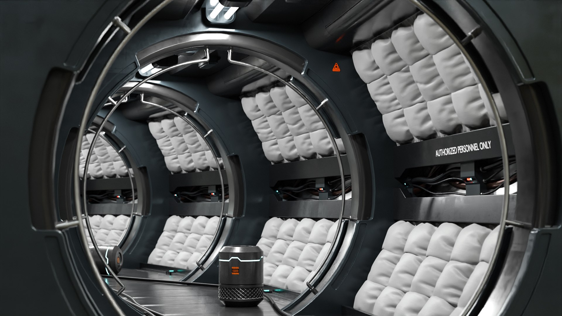 3D Model Space Craft Corridor - TurboSquid 1993426