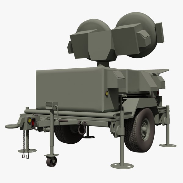 modelo 3d US Military Hawk AN MPQ 46 Radar - TurboSquid 523147
