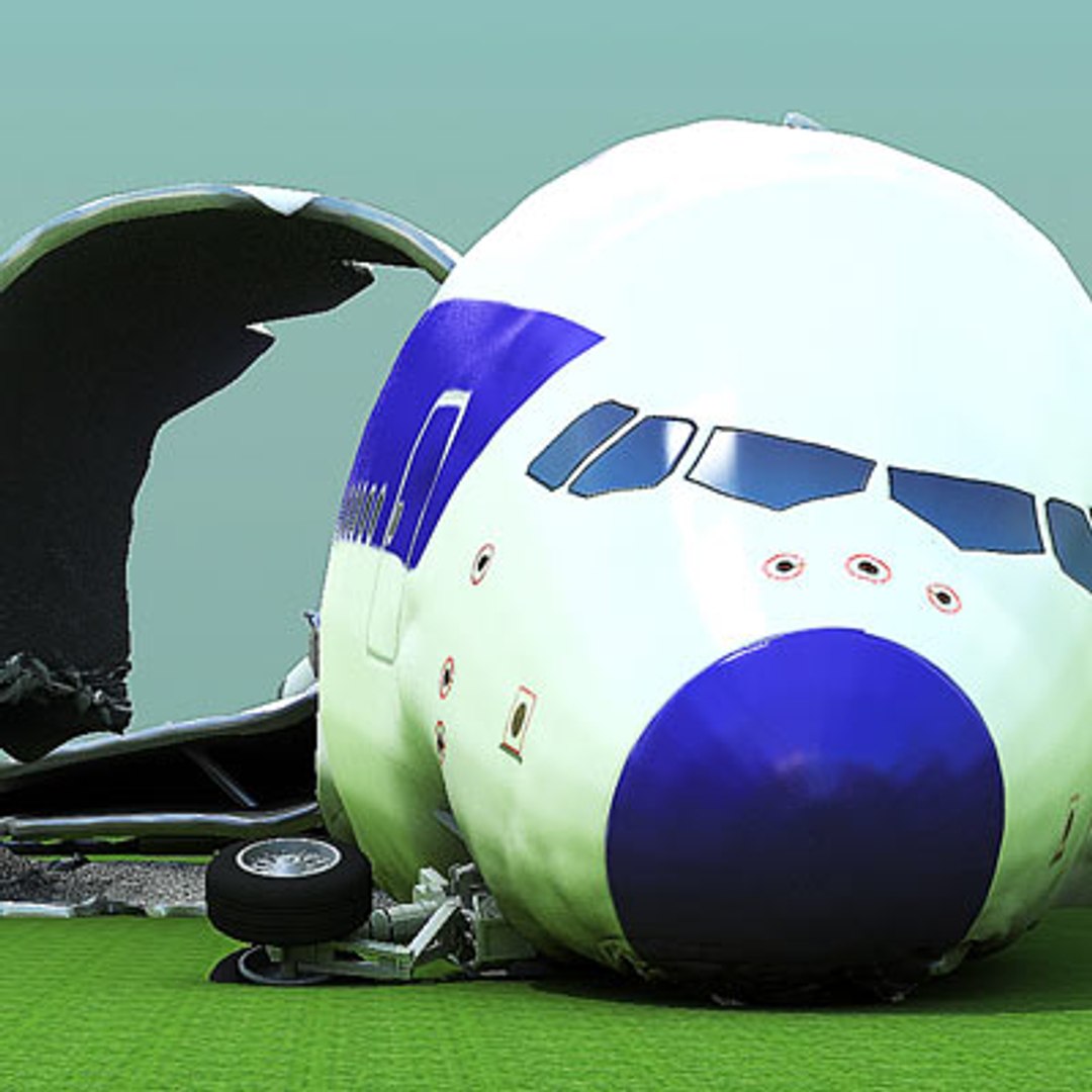 Crashed Plane 3d Model
