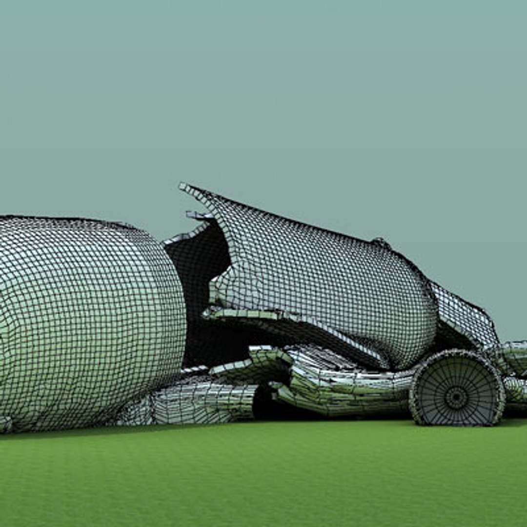 Crashed Plane 3d Model