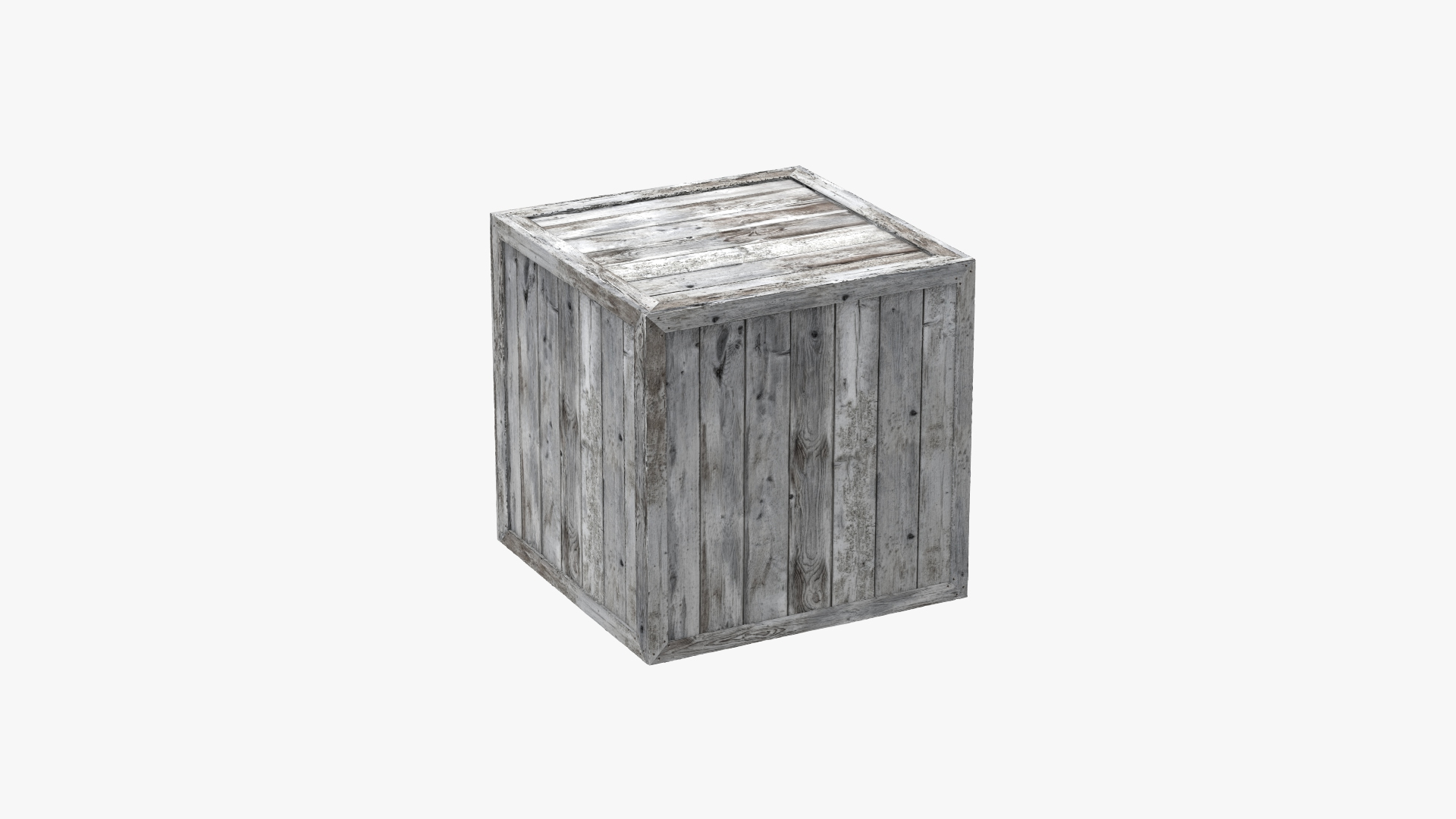 3D Wooden Cube Box Model - TurboSquid 1603414