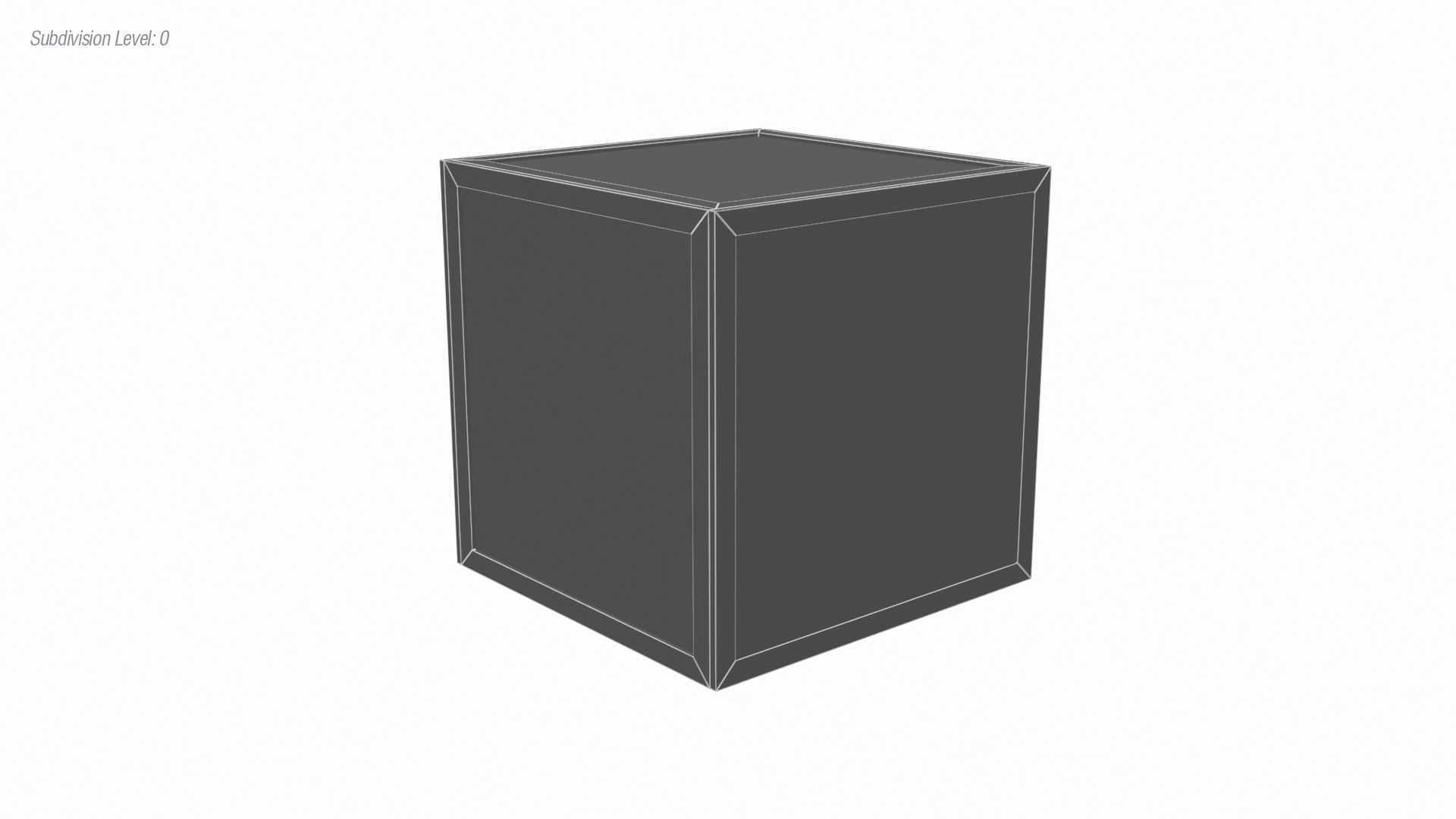 3D Wooden Cube Box Model - TurboSquid 1603414