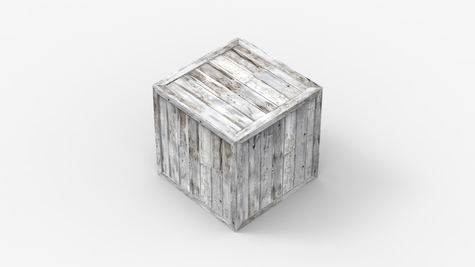 3D Wooden Cube Box Model - TurboSquid 1603414