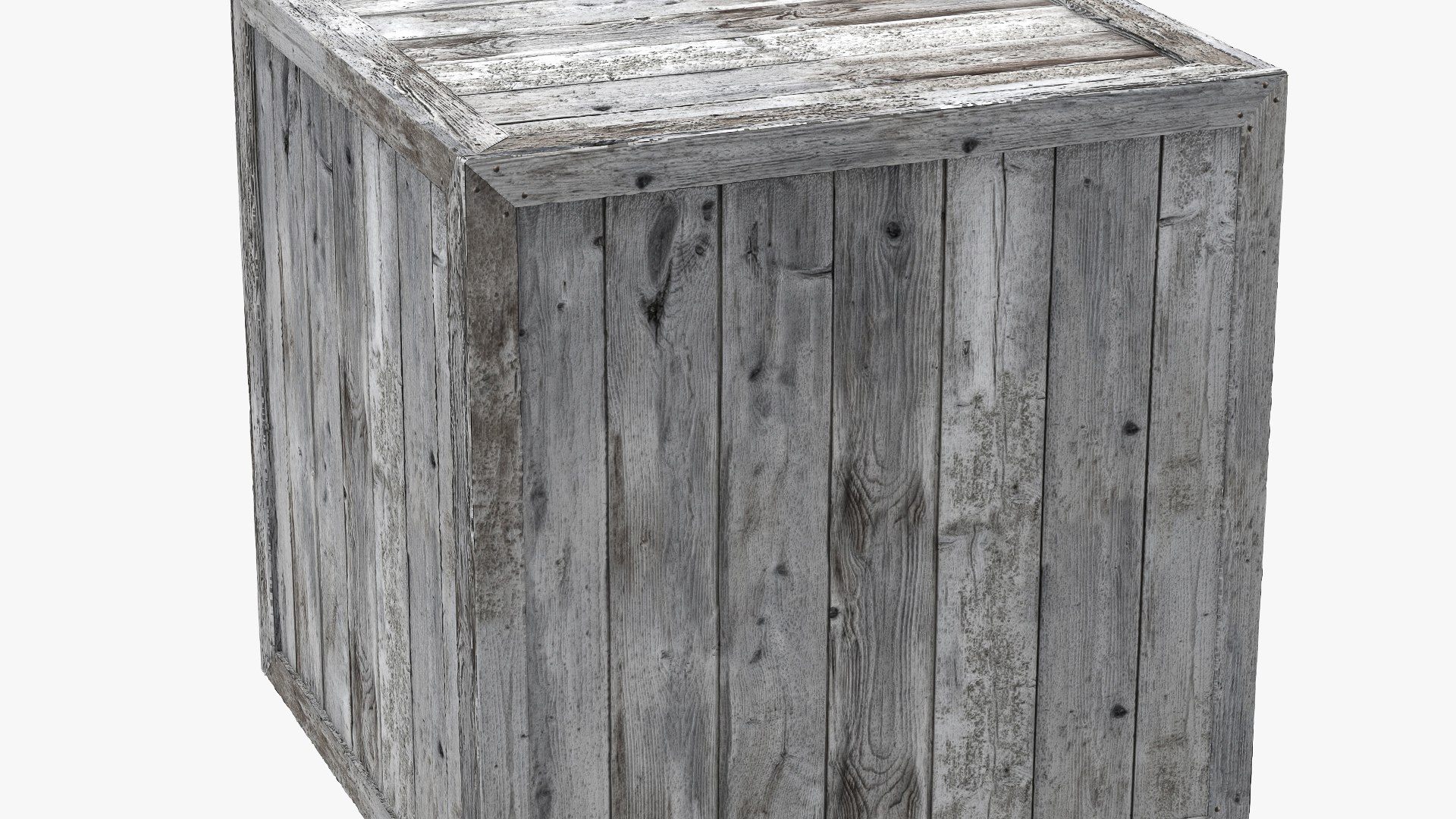 3D Wooden Cube Box Model - TurboSquid 1603414