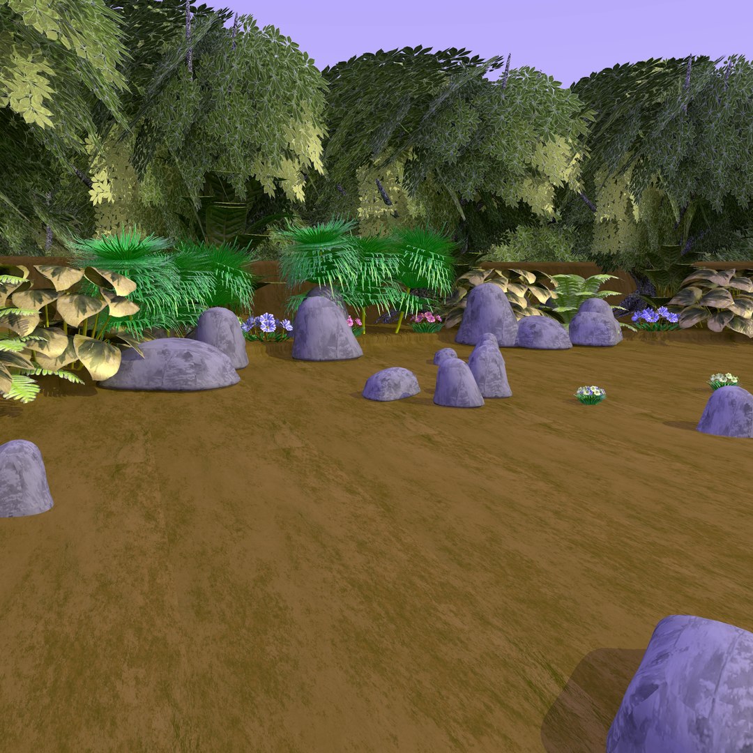 Realistic Forest Trees 3d 3ds