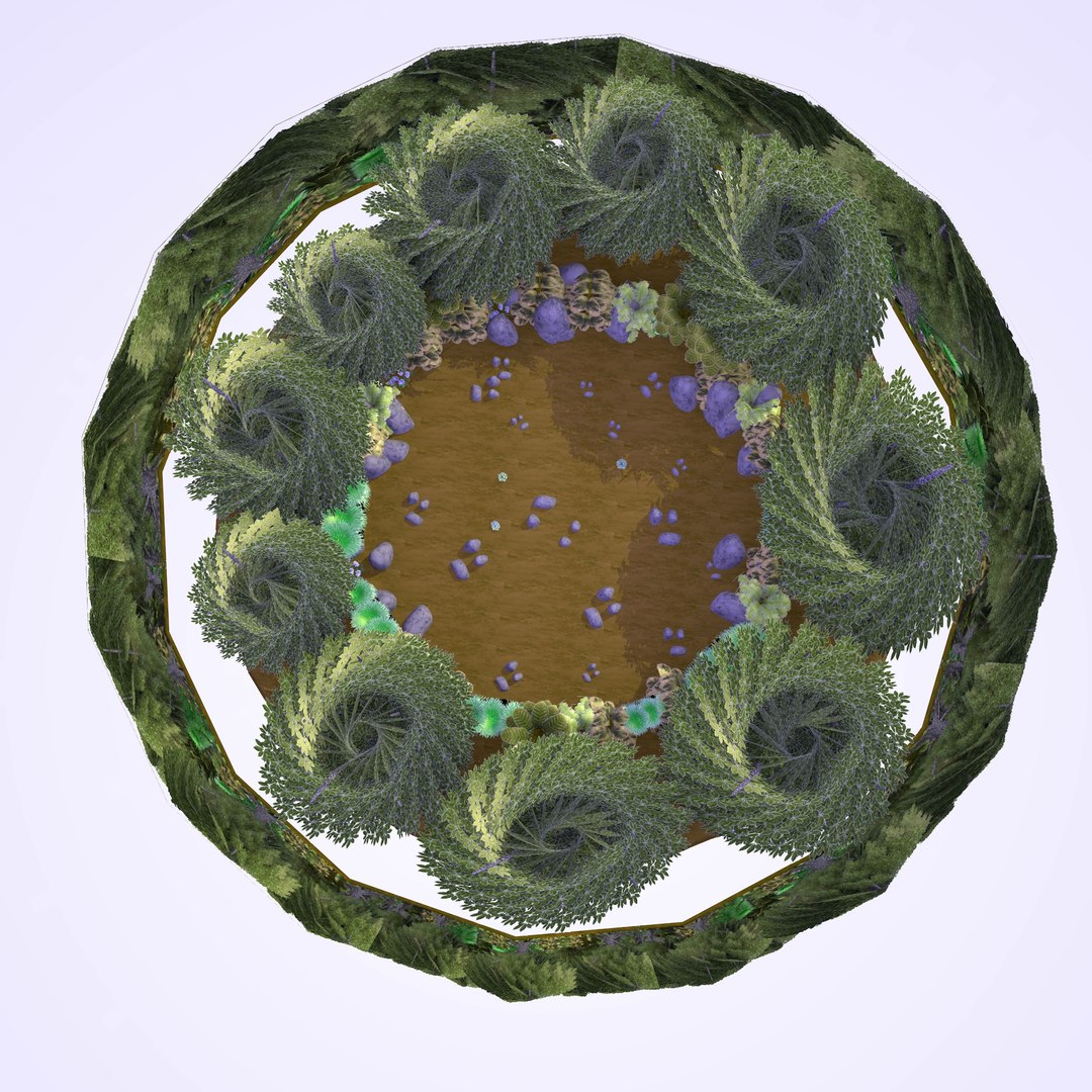 Realistic Forest Trees 3d 3ds