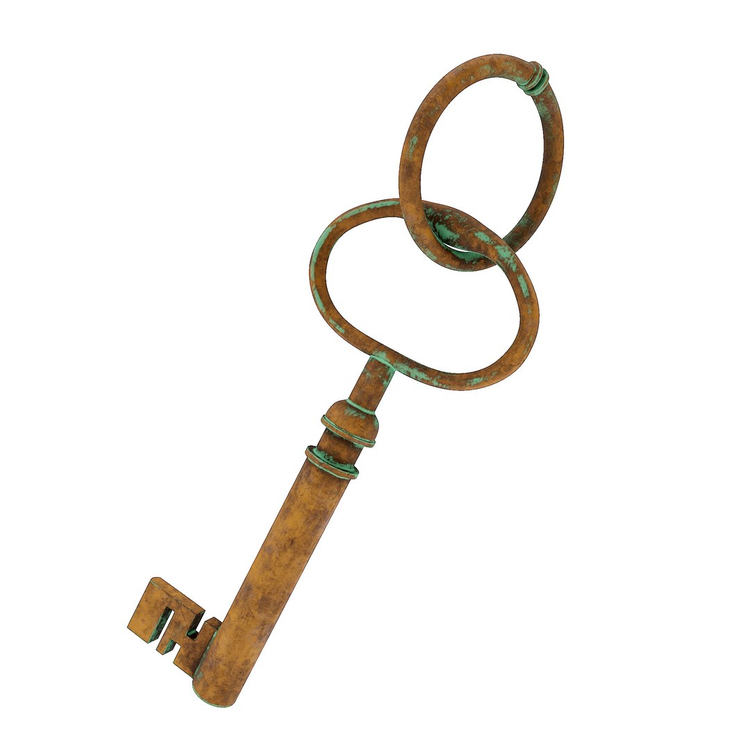Rusty Door Key 3D Model - TurboSquid 1977292