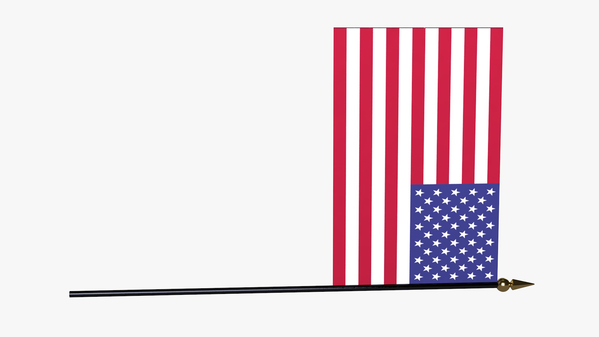 3D Model Miniature Flag - TurboSquid 1852003