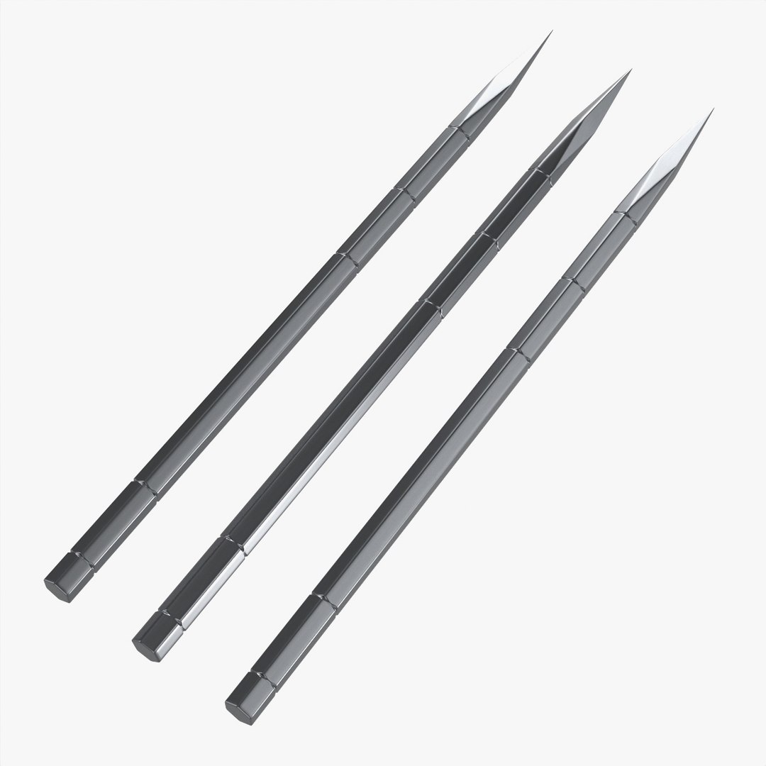 3D Needles Throwing Hexagonal - TurboSquid 1856417