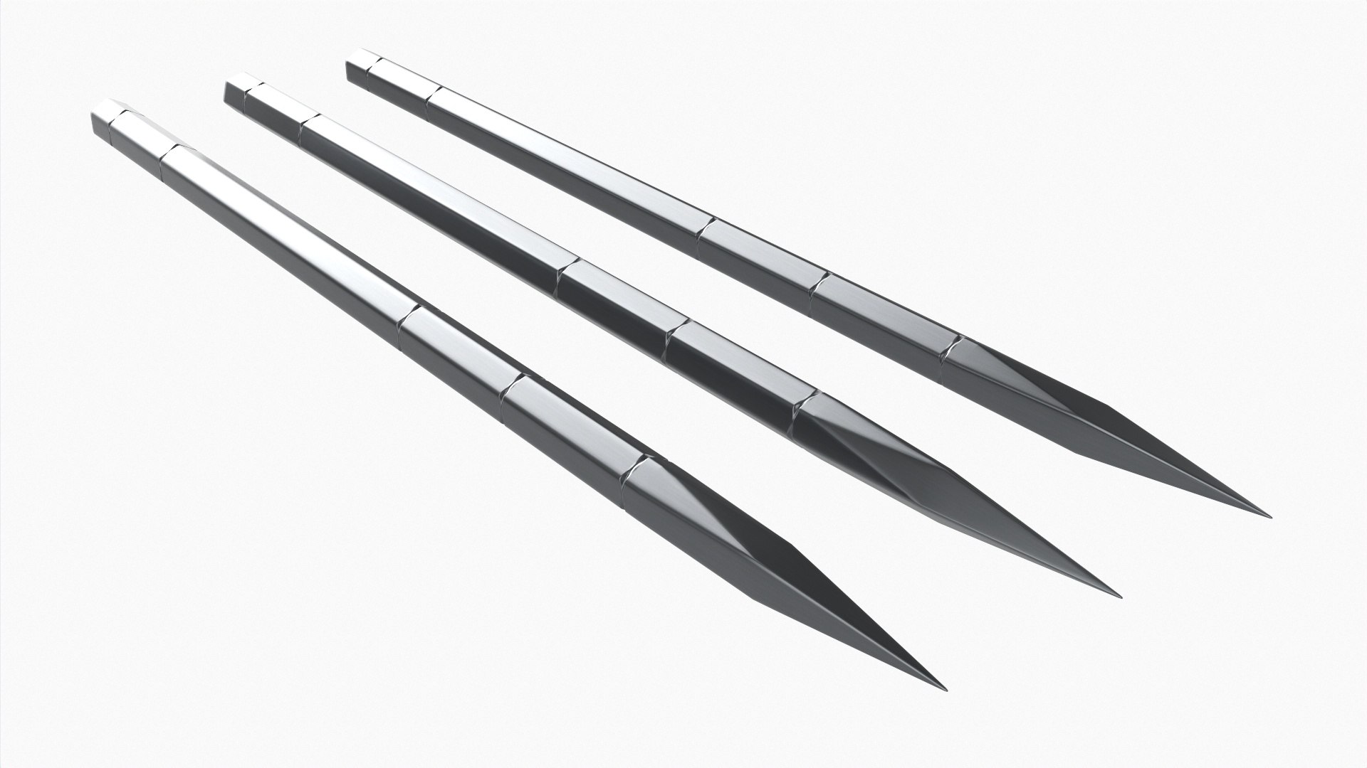 3D Needles Throwing Hexagonal - TurboSquid 1856417